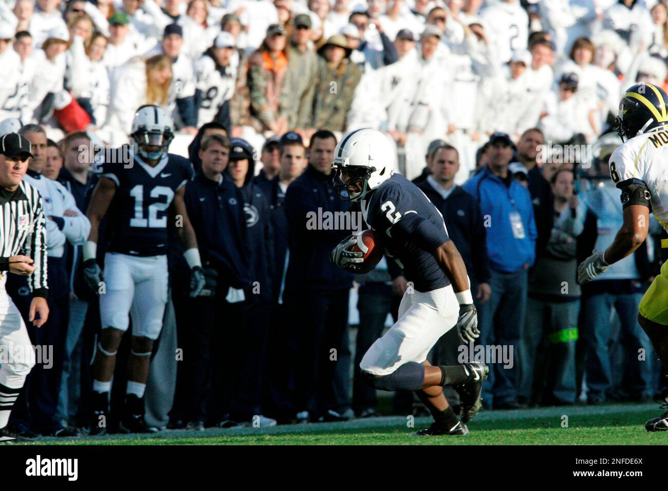 Penn State receiver Derrick Williams (2) against Michigan during first ...