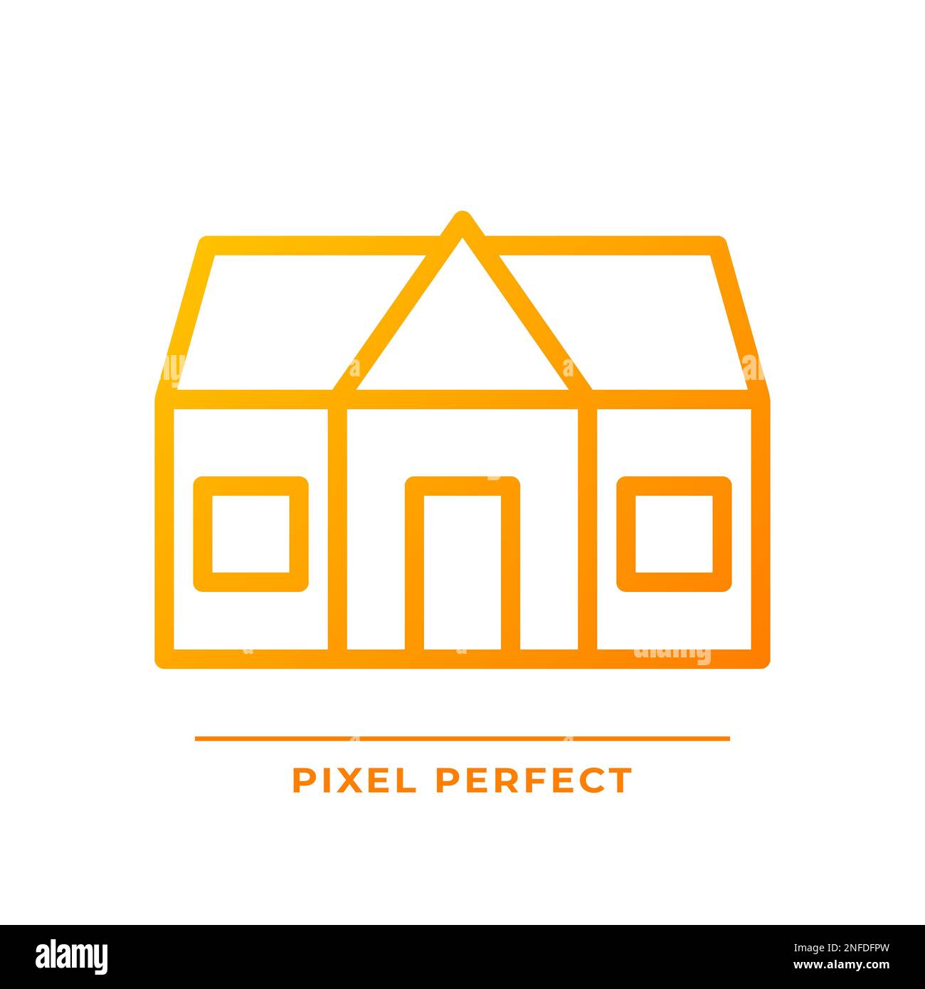 Cottage pixel perfect gradient linear vector icon Stock Vector Image ... Cottage pixel perfect gradient linear vector icon Stock Vector Image ...