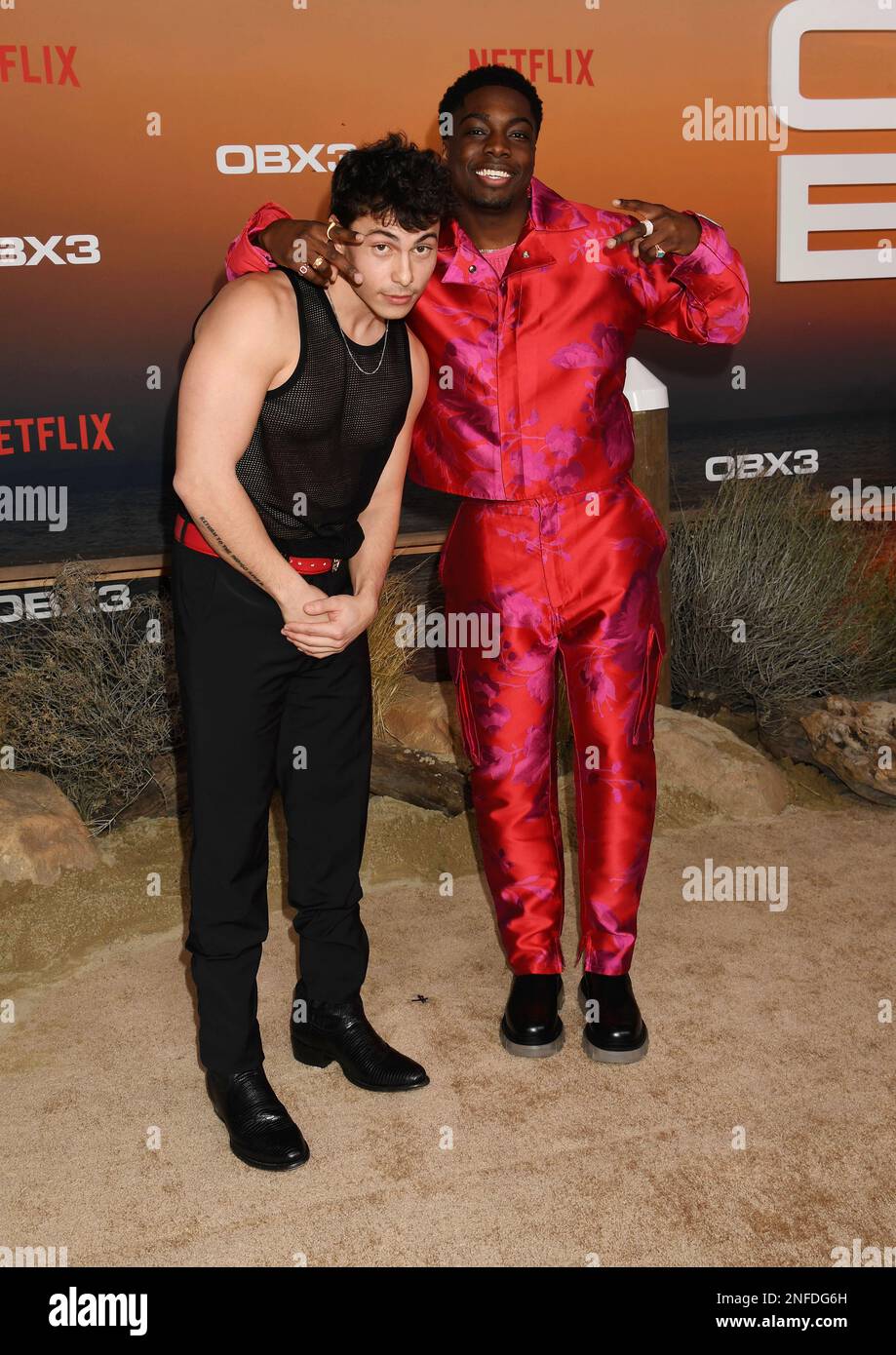 LOS ANGELES, CALIFORNIA - FEBRUARY 16: (L-R) Nicholas Cirillo and Deion ...