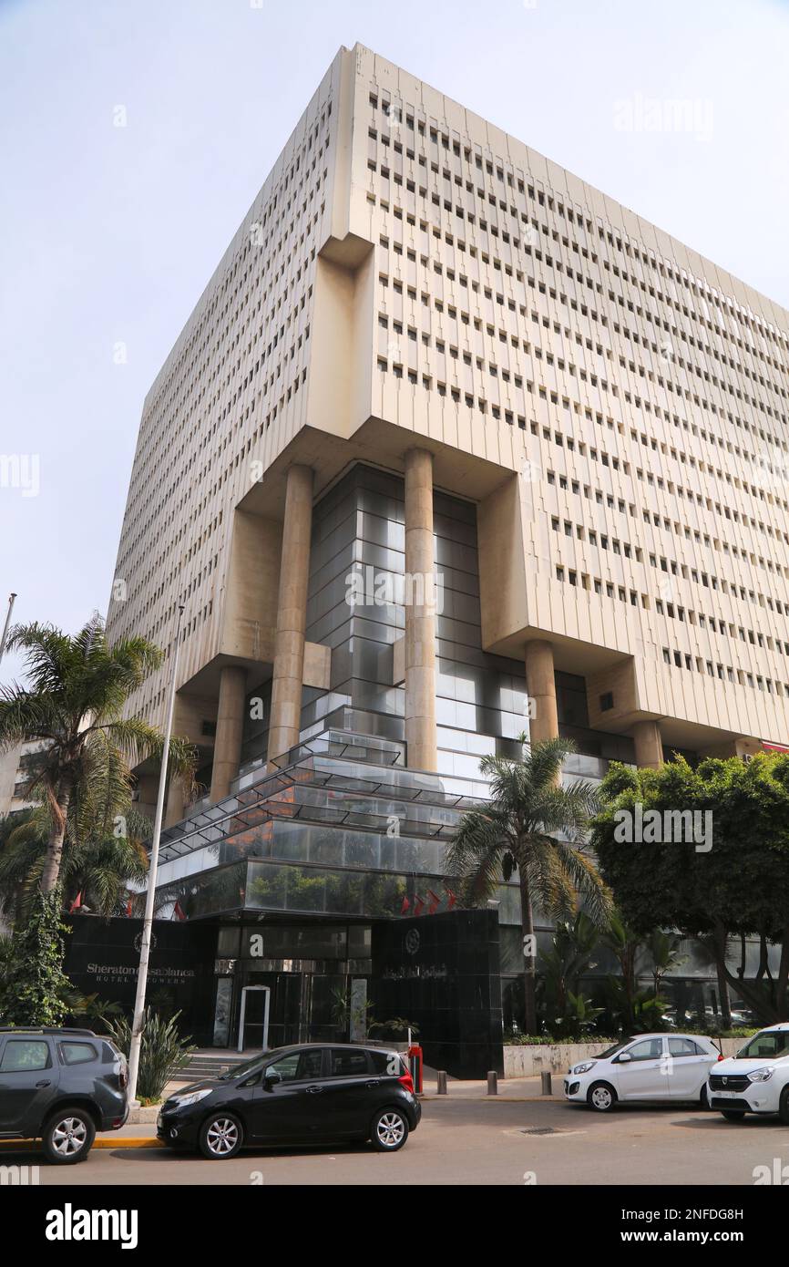 CASABLANCA, MOROCCO - FEBRUARY 22, 2022: Sheraton Hotel in Casablanca ...