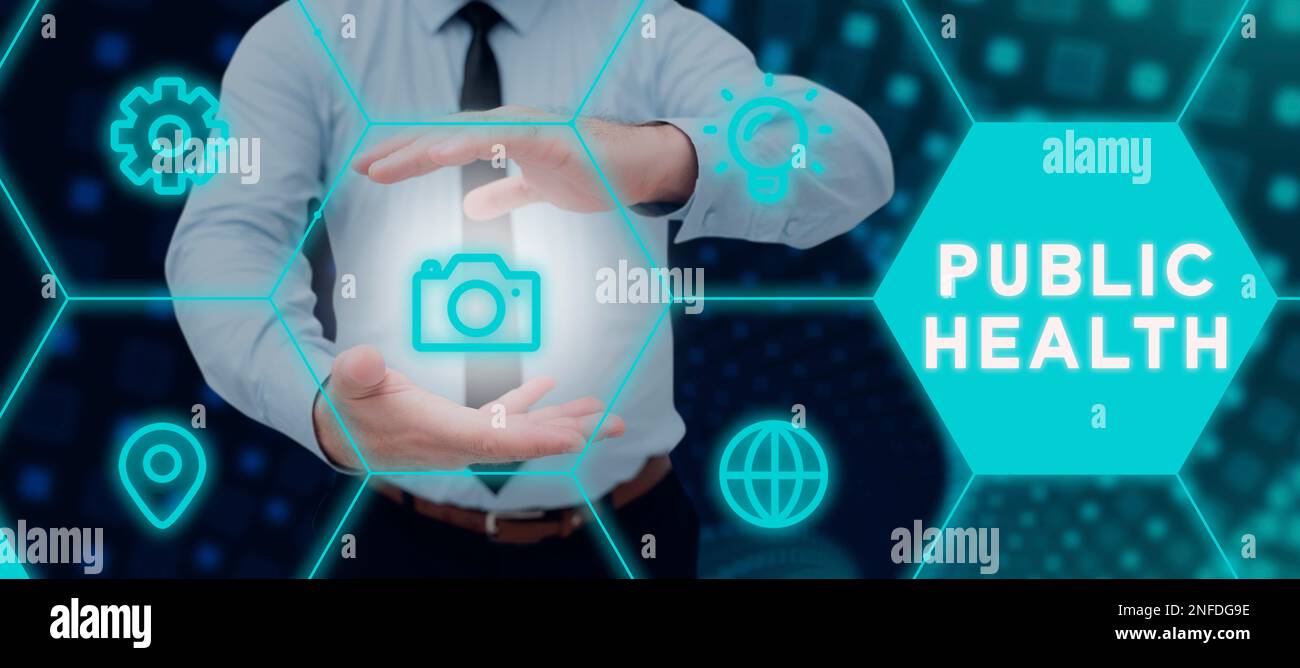 Conceptual caption Public Health, Internet Concept Promoting healthy ...