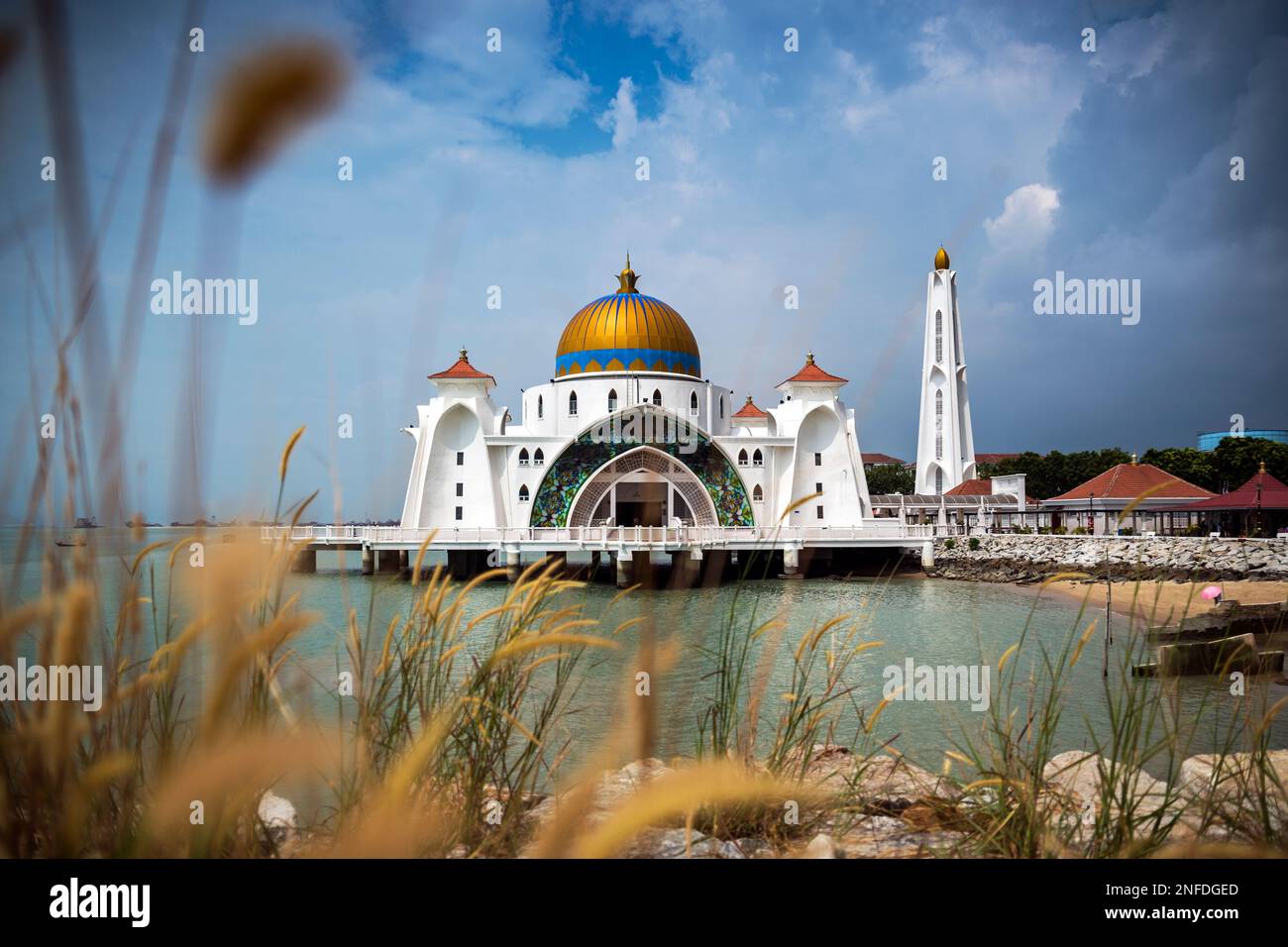 Melaka Straits Mosque, Malacca Island, Malacca City, Malacca, Malaysia ...