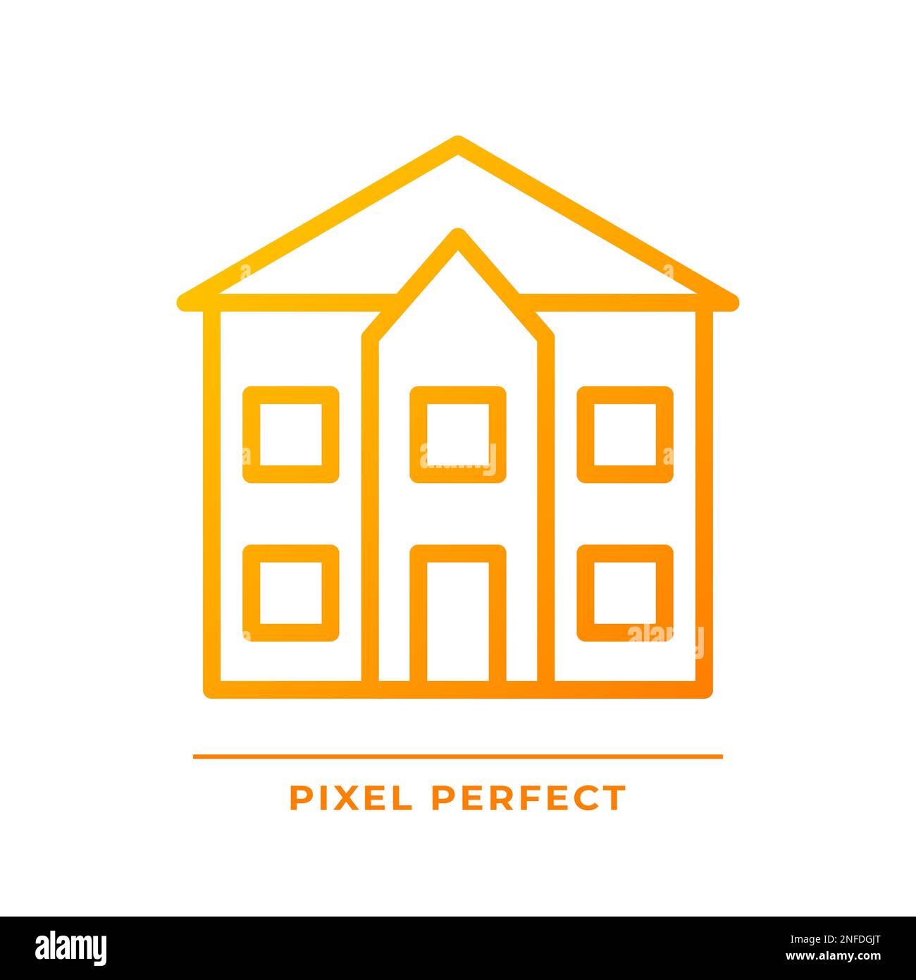 Facade detached house Stock Vector Images - Alamy