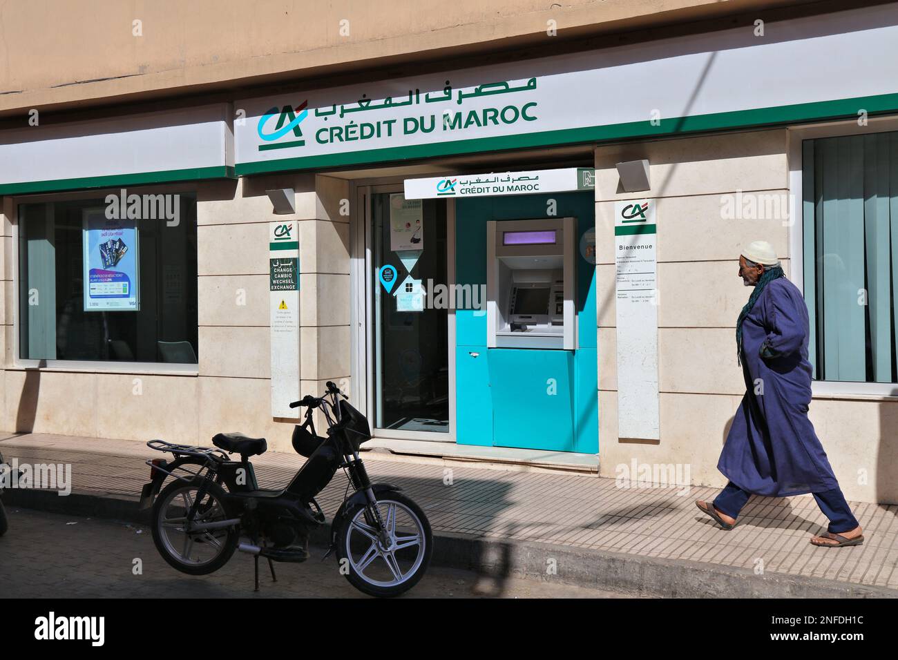 Bank banking morocco sign hi-res stock photography and images - Alamy