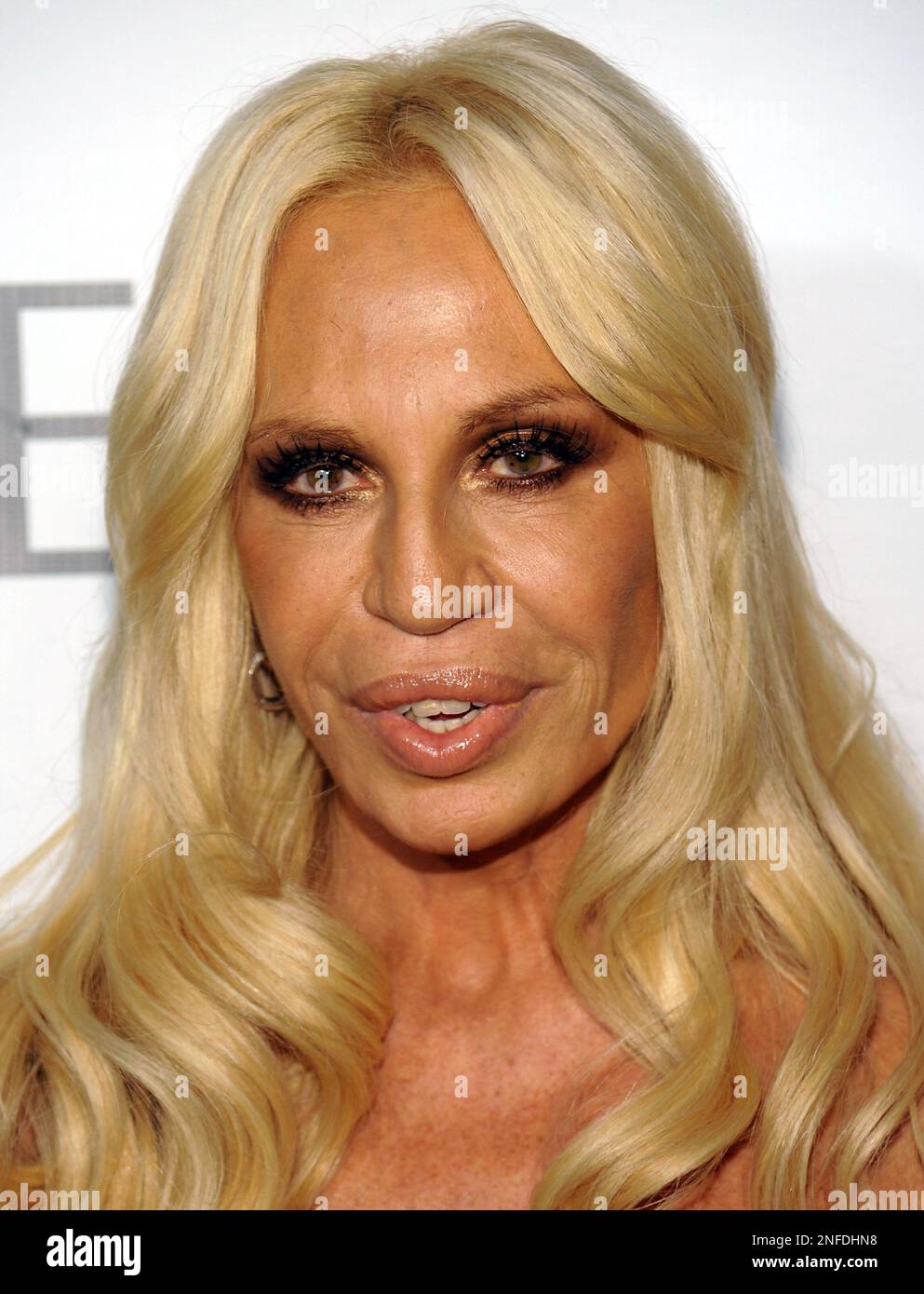Fashion designer Donatella Versace attends the Whitney Museum of ...