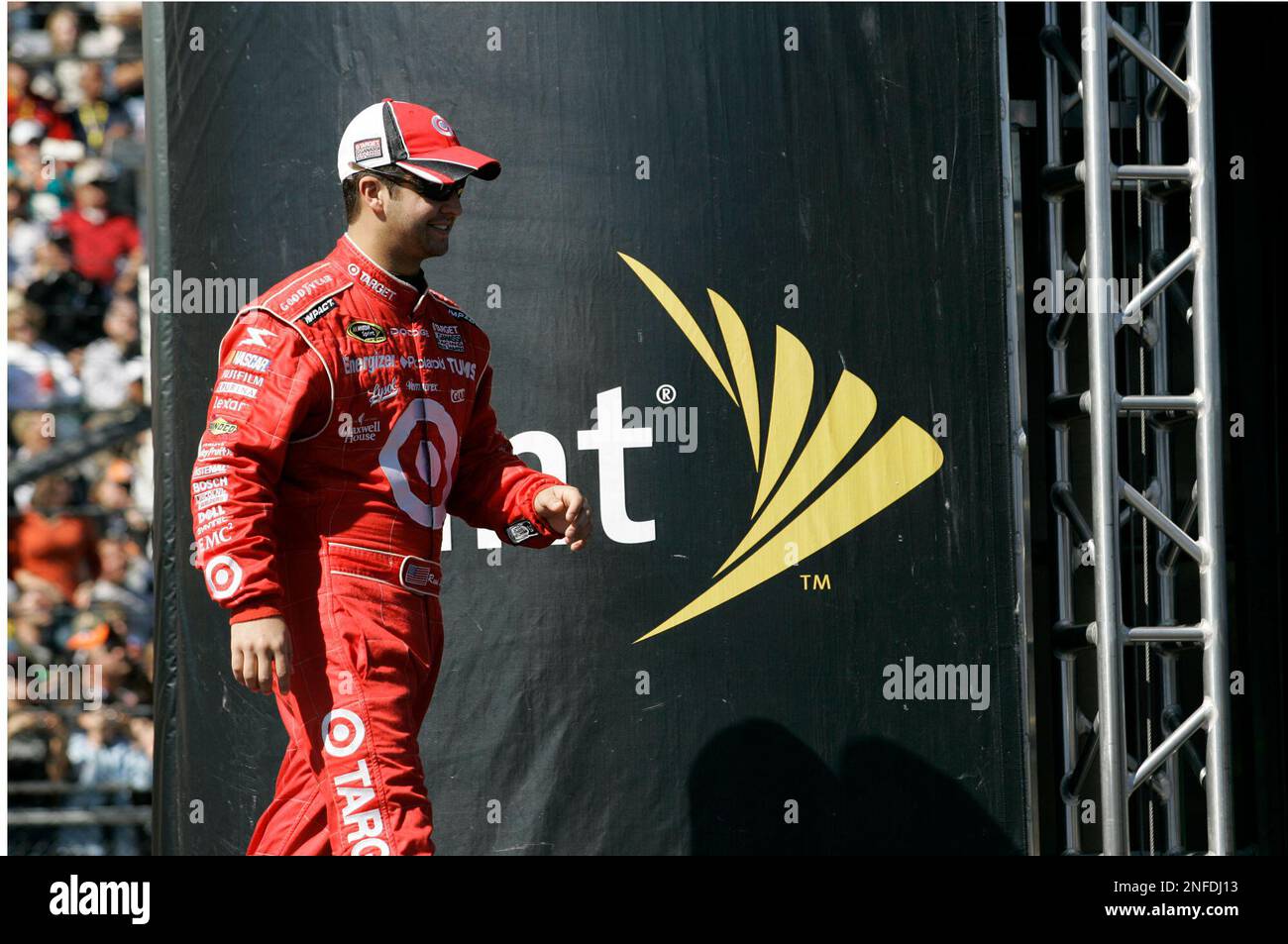 NASCAR driver Reed Sorenson before the start of NASCAR Sprint Cup ...