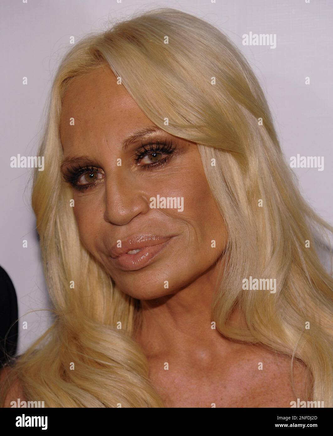 Fashion designer Donatella Versace attends the Whitney Museum of ...