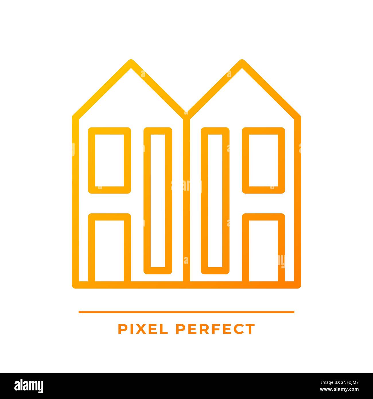 Duplex pixel perfect gradient linear vector icon Stock Vector Image & Art - Alamy