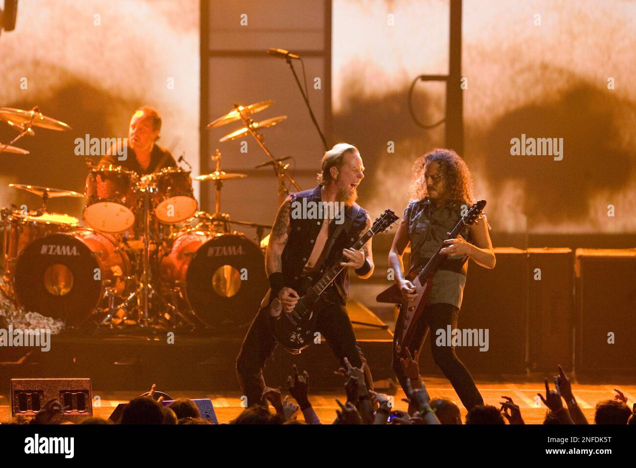 Metallica perfoms during the 2008 MTV Latin Video Music Awards at the ...