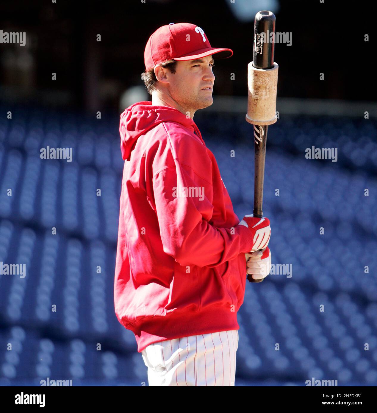 Philadelphia Phillies' Pat Burrell photographed during workouts Tuesday ...