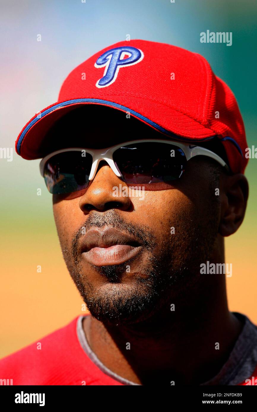 Philadelphia Phillies' Jimmy Rollins during the baseball team's workout ...