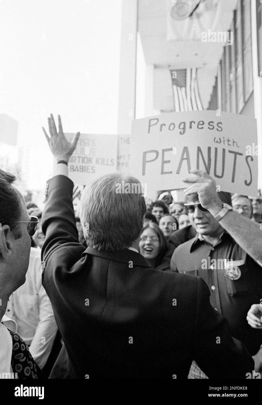 Campaign signs with a reference to "peanuts" are common for Democratic ...