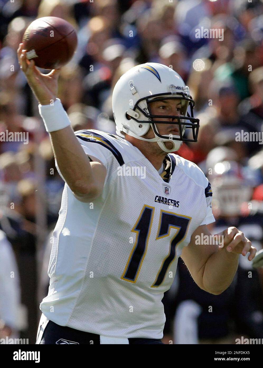 San Diego Chargers quarterback Philip Rivers throws during the first ...