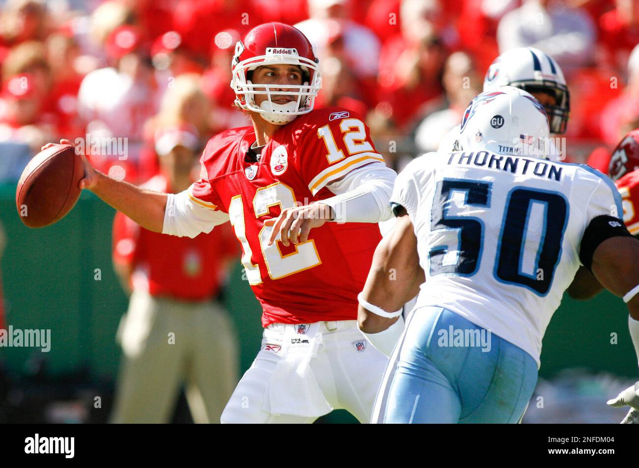 Kansas City Chiefs quarterback Brodie Croyle (12) during an NFL ...