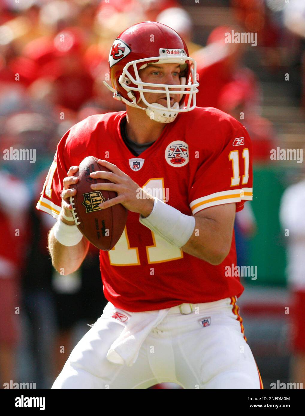 Kansas City Chiefs quarterback Damon Huard (11) during an NFL football ...