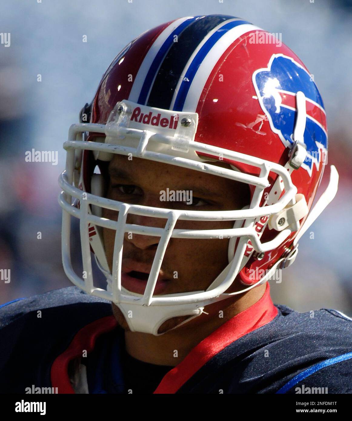 Buffalo Bills' Keith Ellison before the NFL football game at Ralph ...