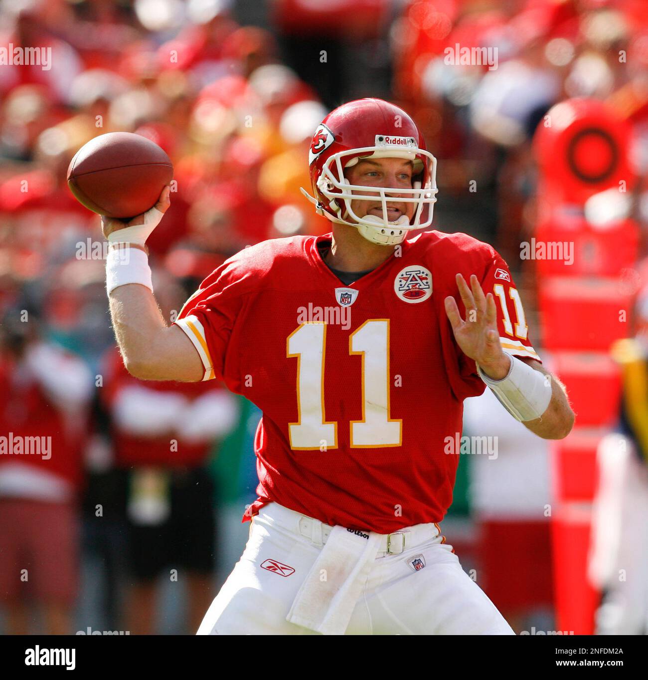 Kansas City Chiefs quarterback Damon Huard (11) during an NFL football ...