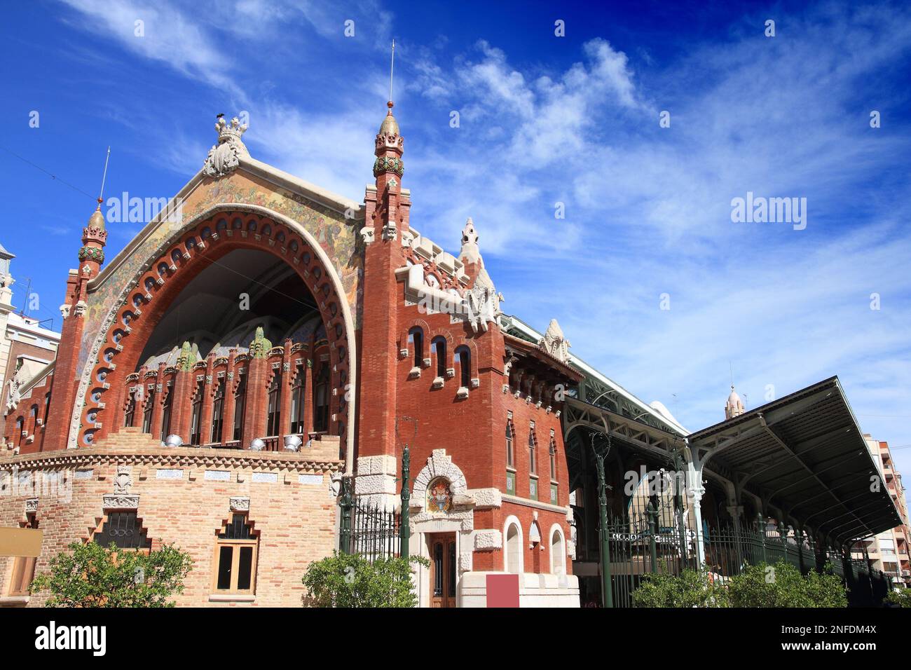 Valencia city, Spain. Mercado Colon. Old market hall Stock Photo - Alamy
