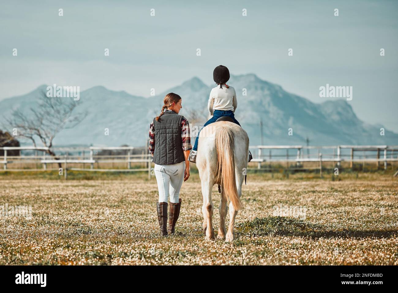 Lady leading pony hi-res stock photography and images - Alamy