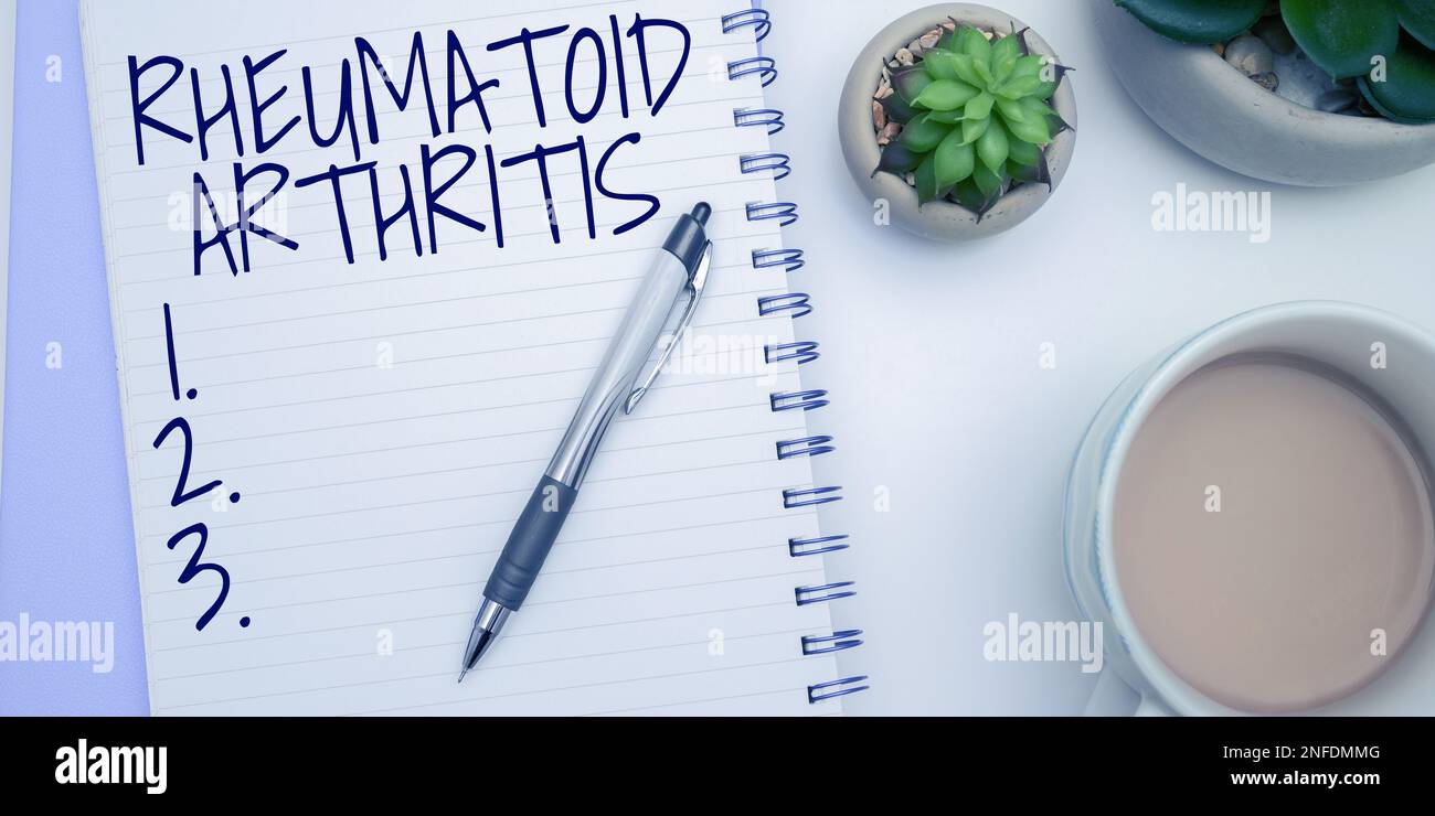 Text showing inspiration Rheumatoid Arthritis, Business approach ...