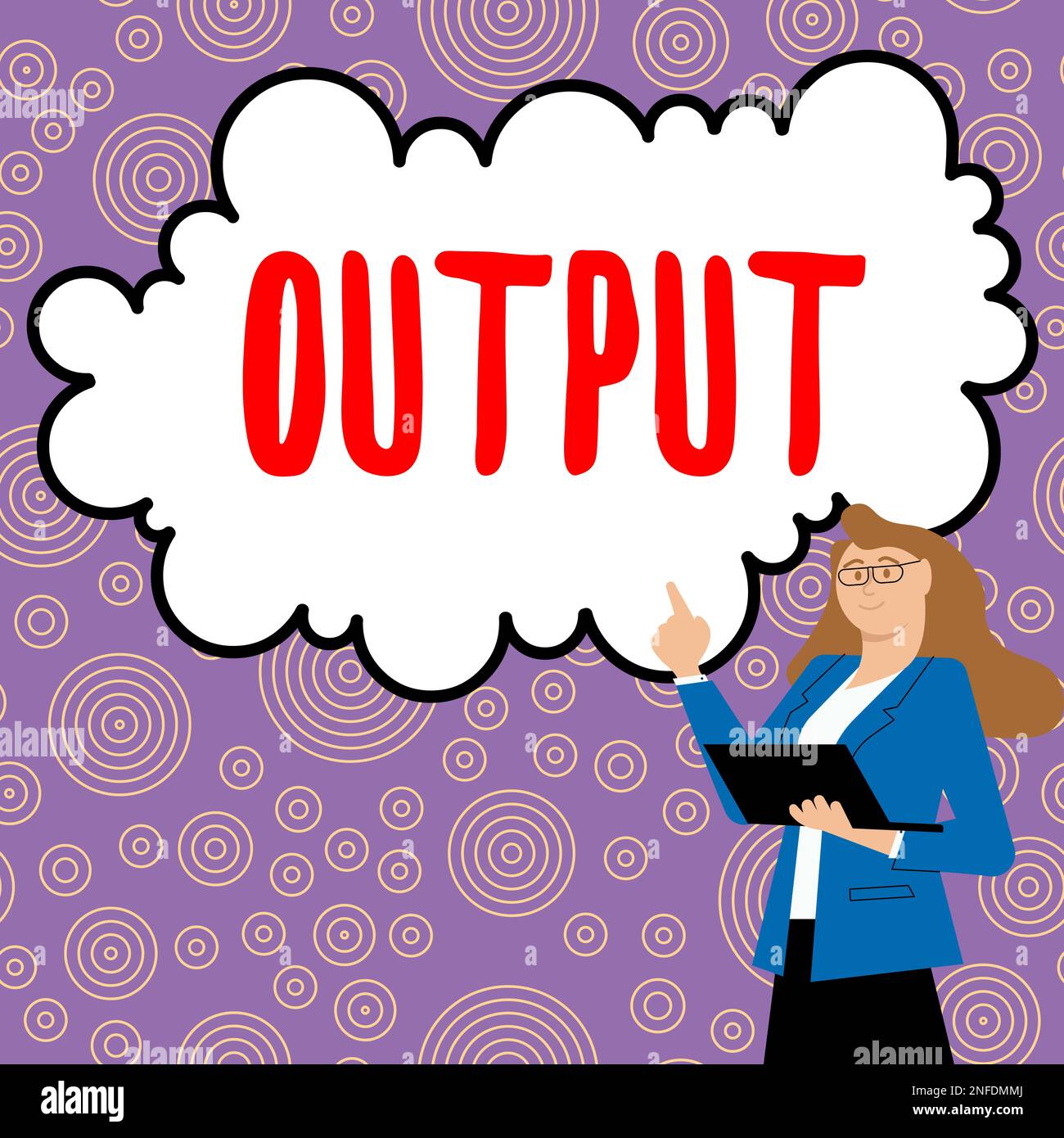 Sign Displaying Output Business Overview The Final Result Of Something Or How The Way Things