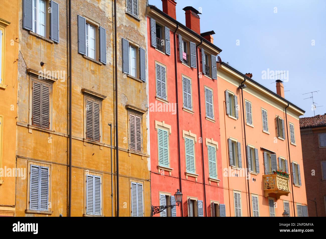 Modena, Italy - Emilia-Romagna region. Colorful Mediterranean ...