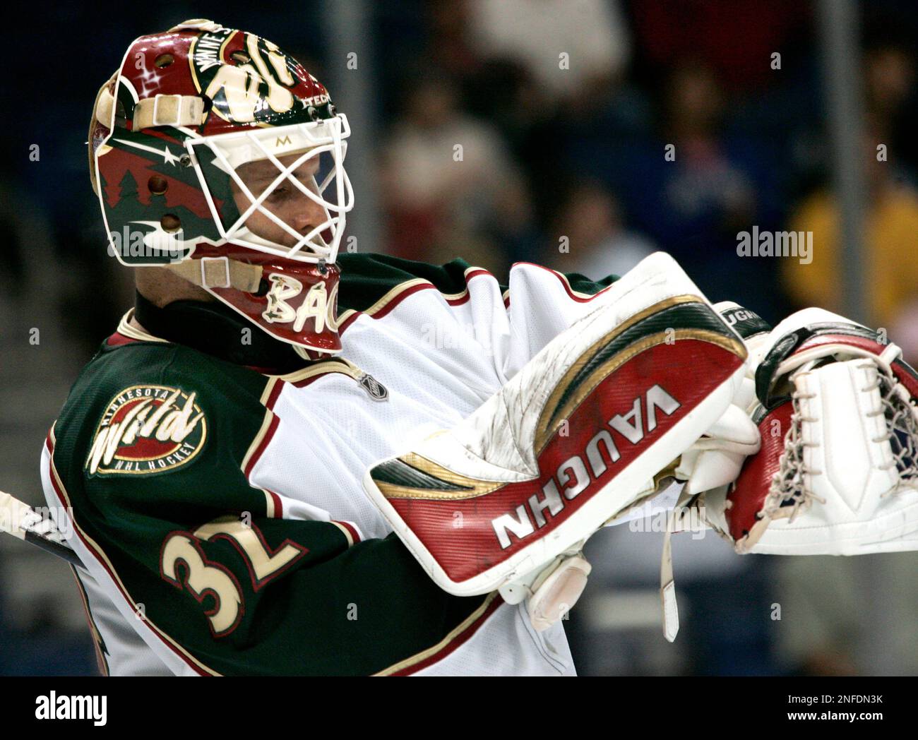 Minnesota Wild goalie Niklas Backstrom (32) of Finland during an NHL ...