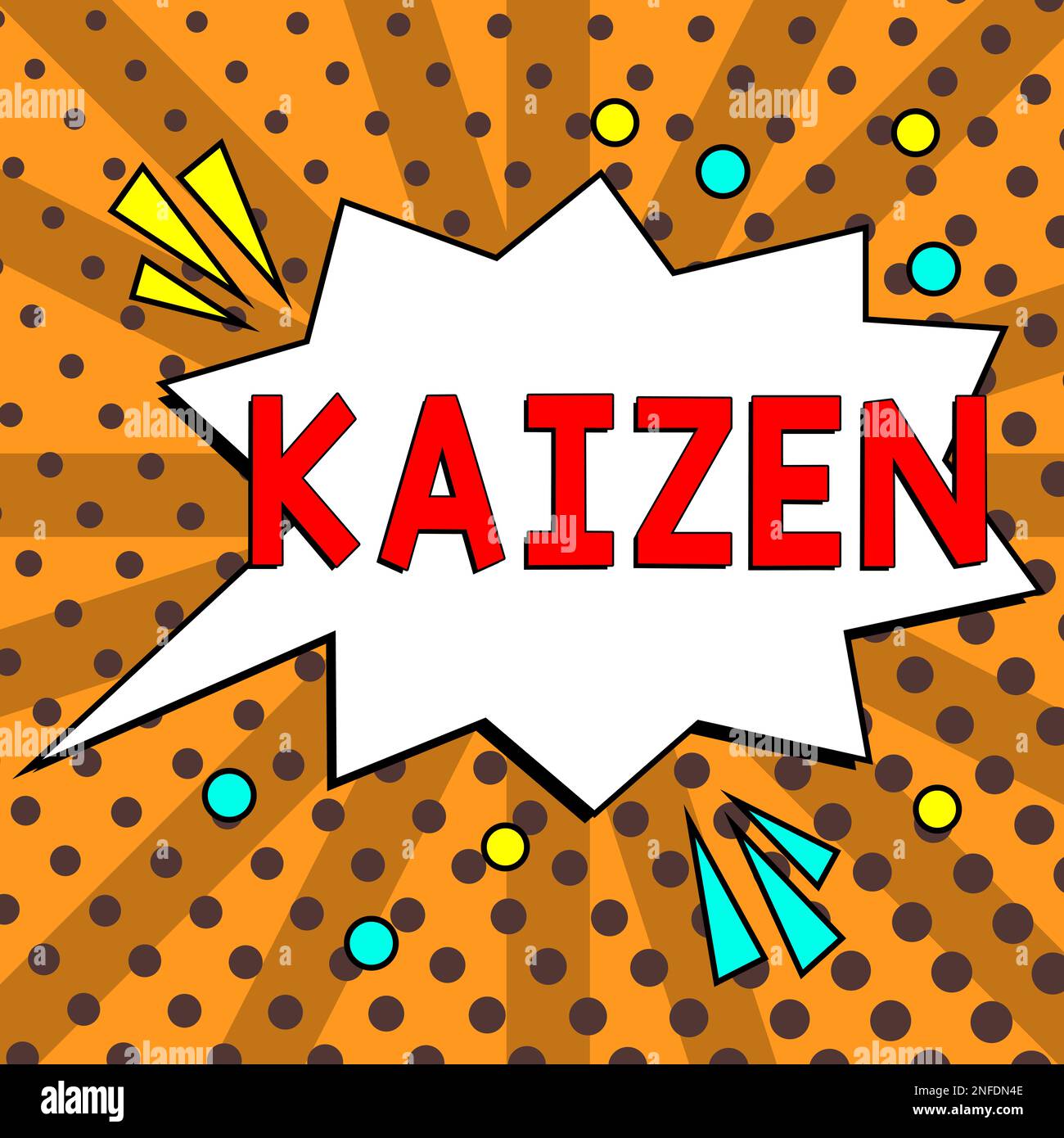 Hand writing sign Kaizen, Business approach a Japanese business ...