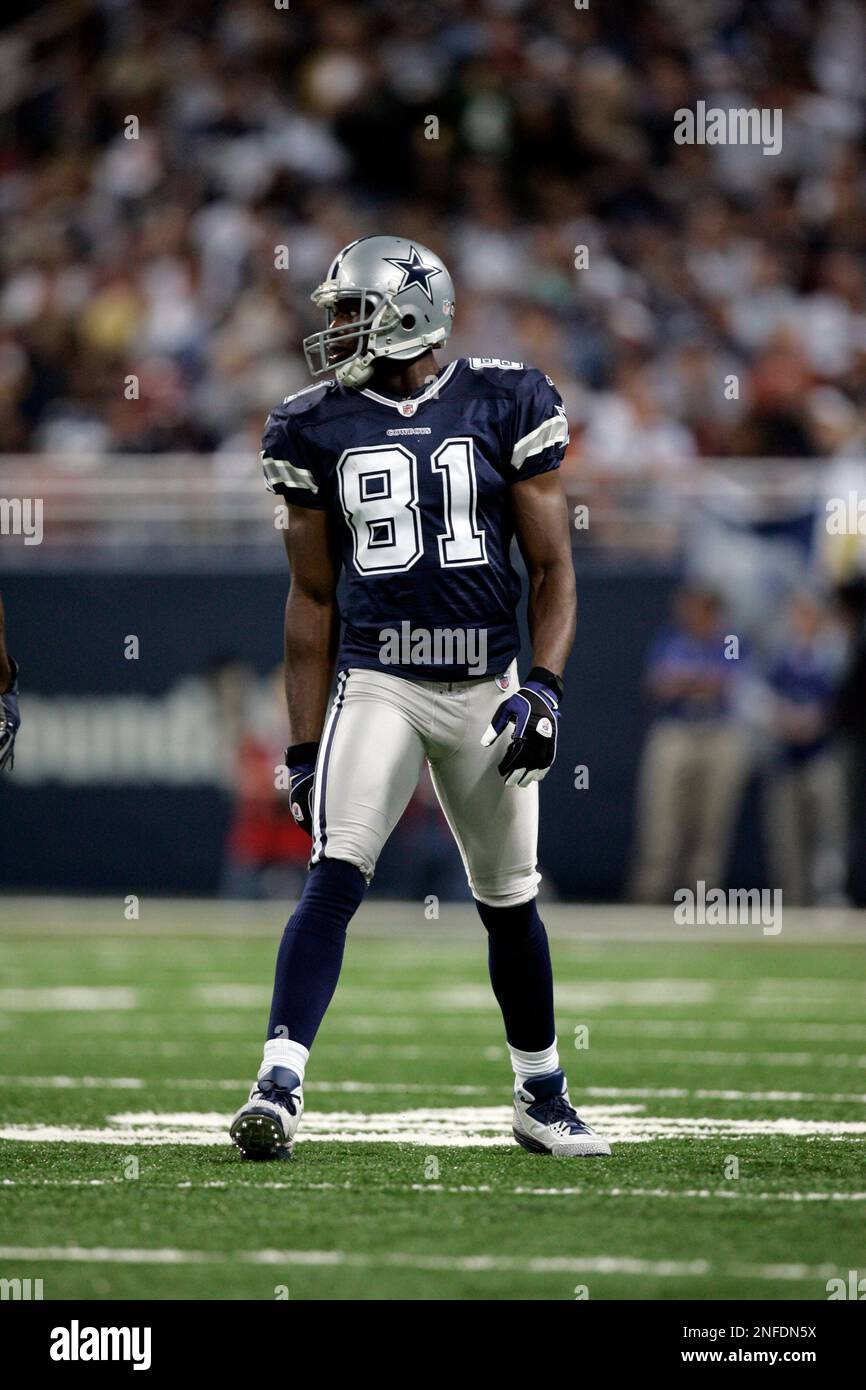 Dallas Cowboys wide receiver Terrell Owens takes up his position during ...