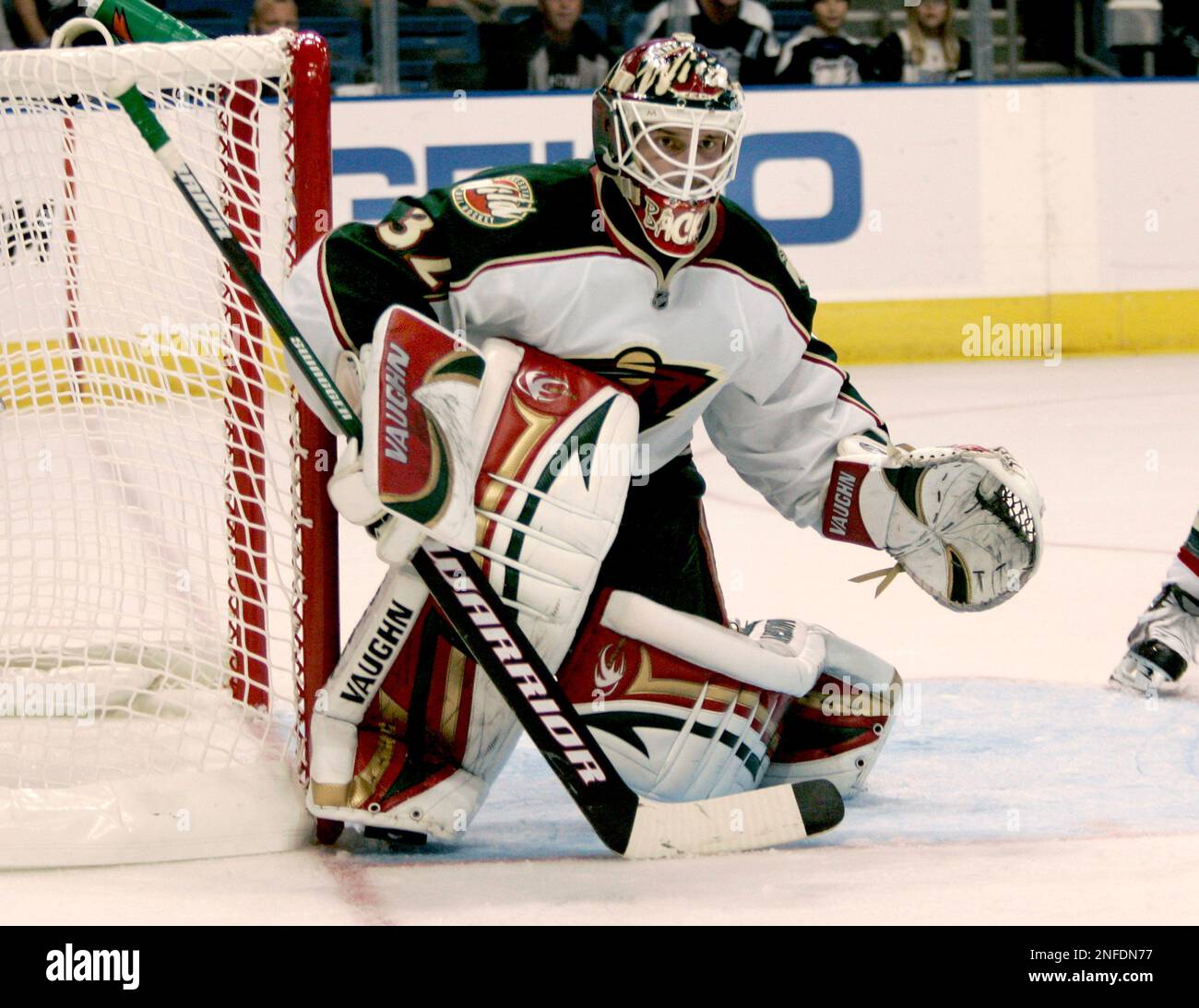 Minnesota Wild goalie Niklas Backstrom (32) of Finland during an NHL ...
