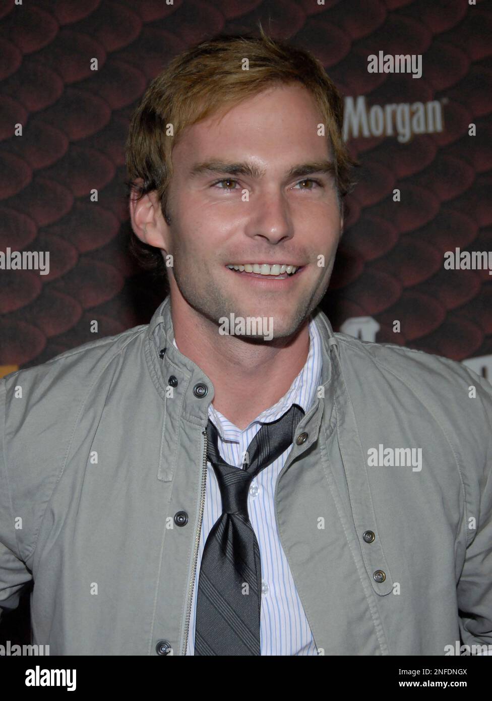 Actor Seann William Scott poses on the press line at the Scream Awards ...