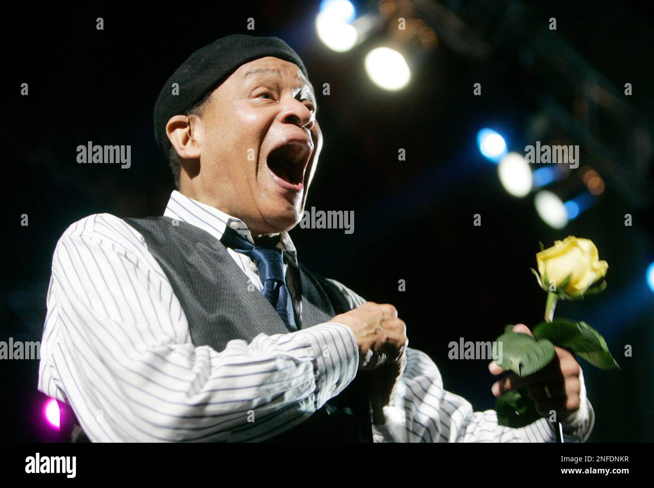 Seven-time Grammy Award winner, vocalist , Al Jarreau performs at the ...