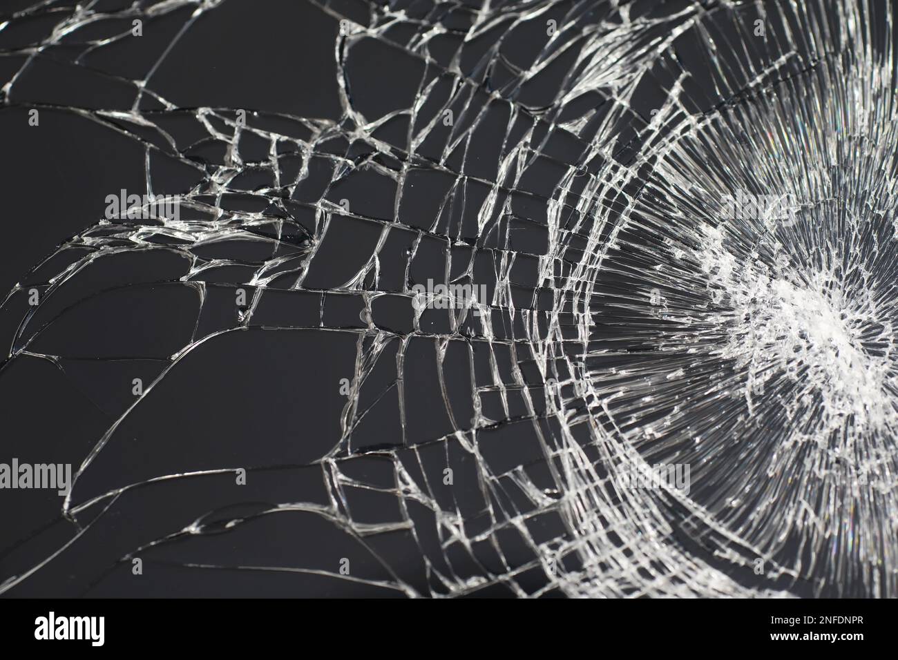 Crack on the glass. Broken screen. Broken phone. Cracked glass ...