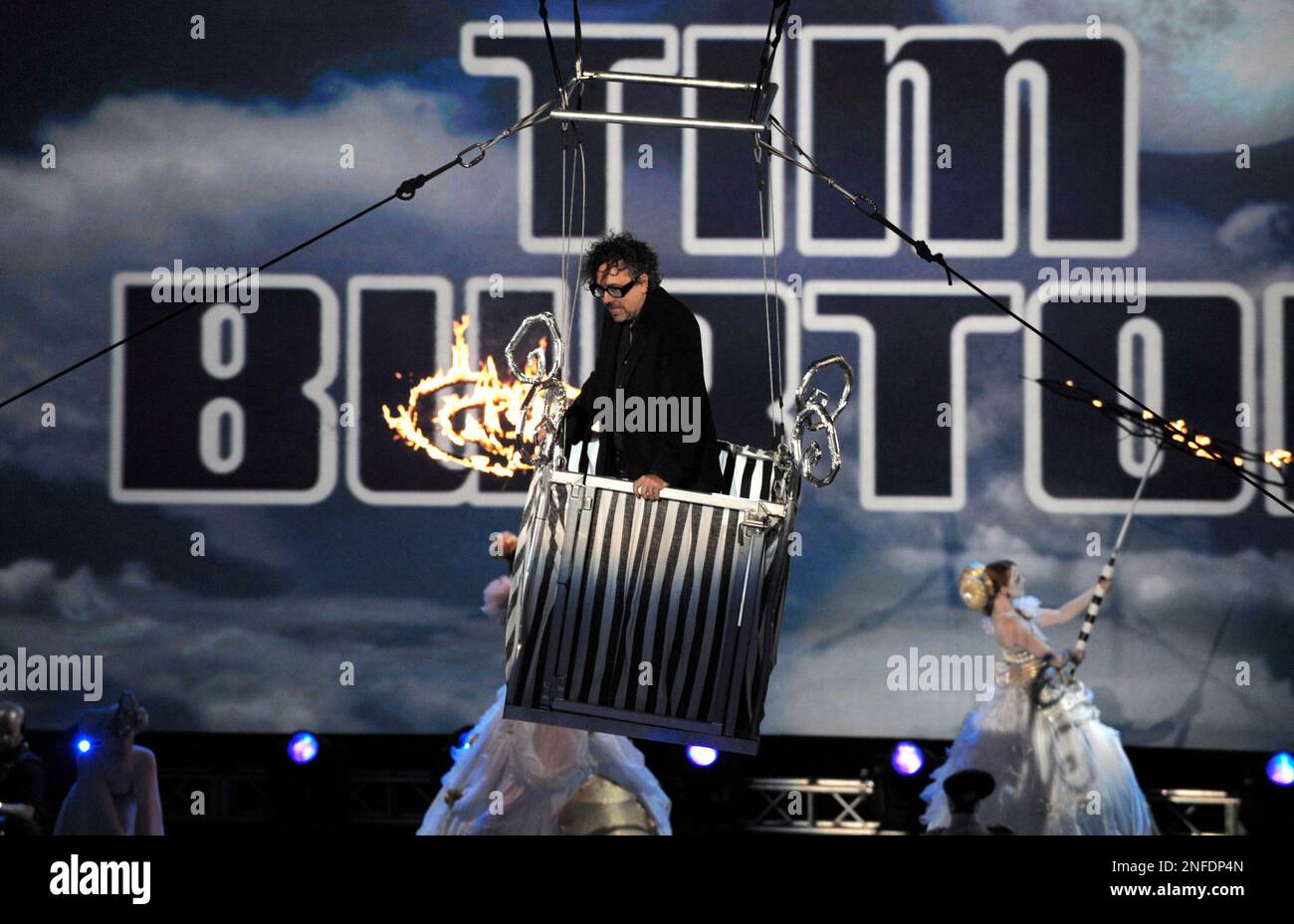 Tim Burton arrives at the Scream Awards on Saturday Oct. 18, 2008 in ...