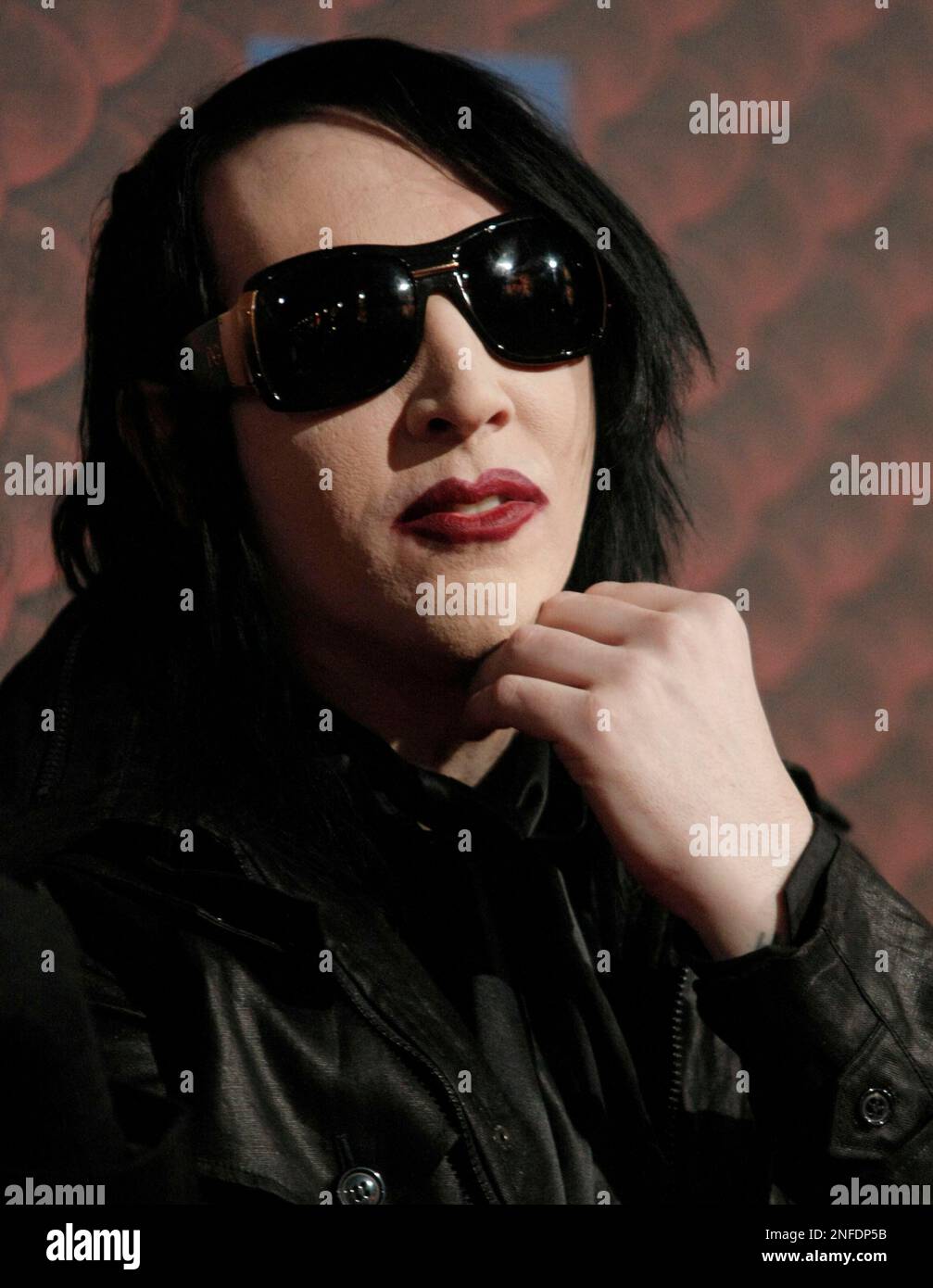 Marilyn Manson arrives at the Scream Awards on Saturday Oct. 18, 2008 ...