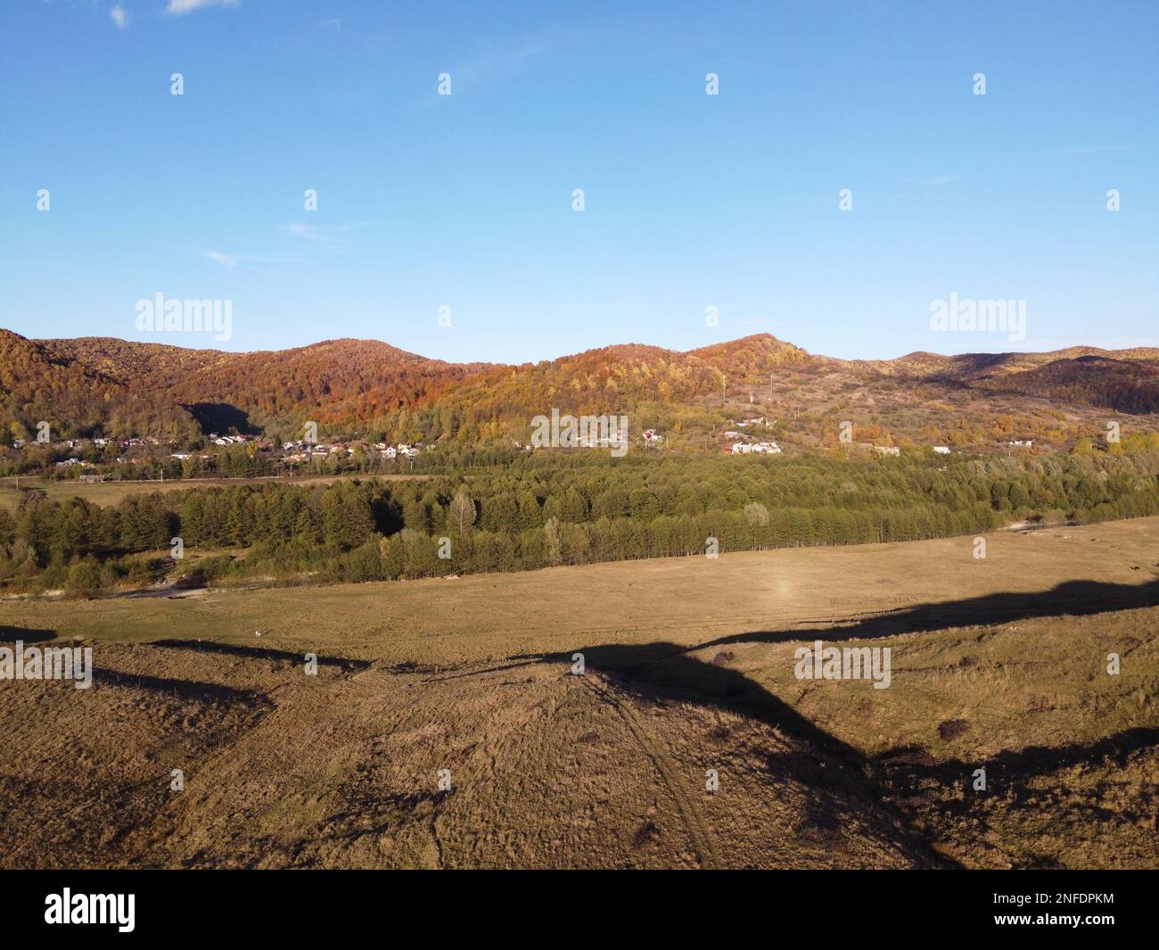 A daytime view of a beautiful countryside landscape Stock Photo - Alamy