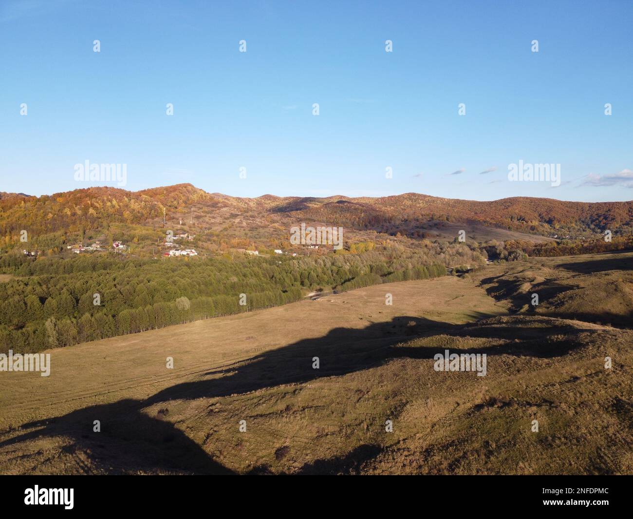 A daytime view of a beautiful countryside landscape Stock Photo - Alamy