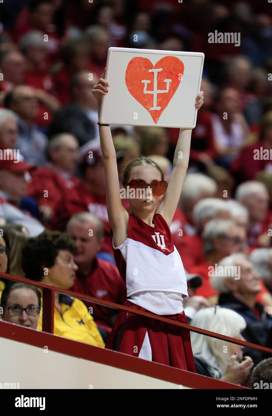 Bloomington, United States. 16th Feb, 2023. An Indiana University fan ...