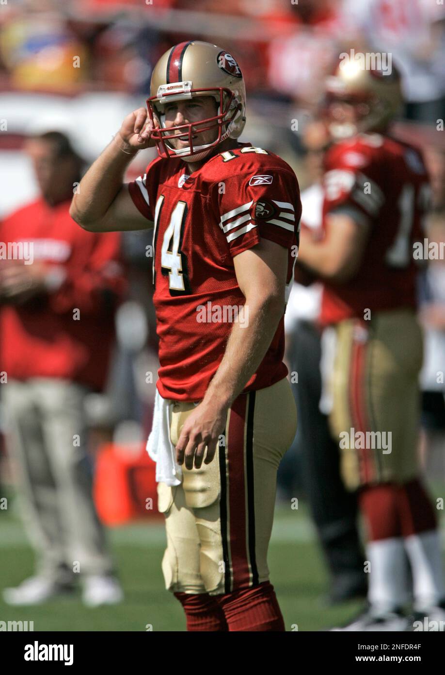 San Francisco 49ers quarterback J.T. O'Sullivan in an NFL football game ...