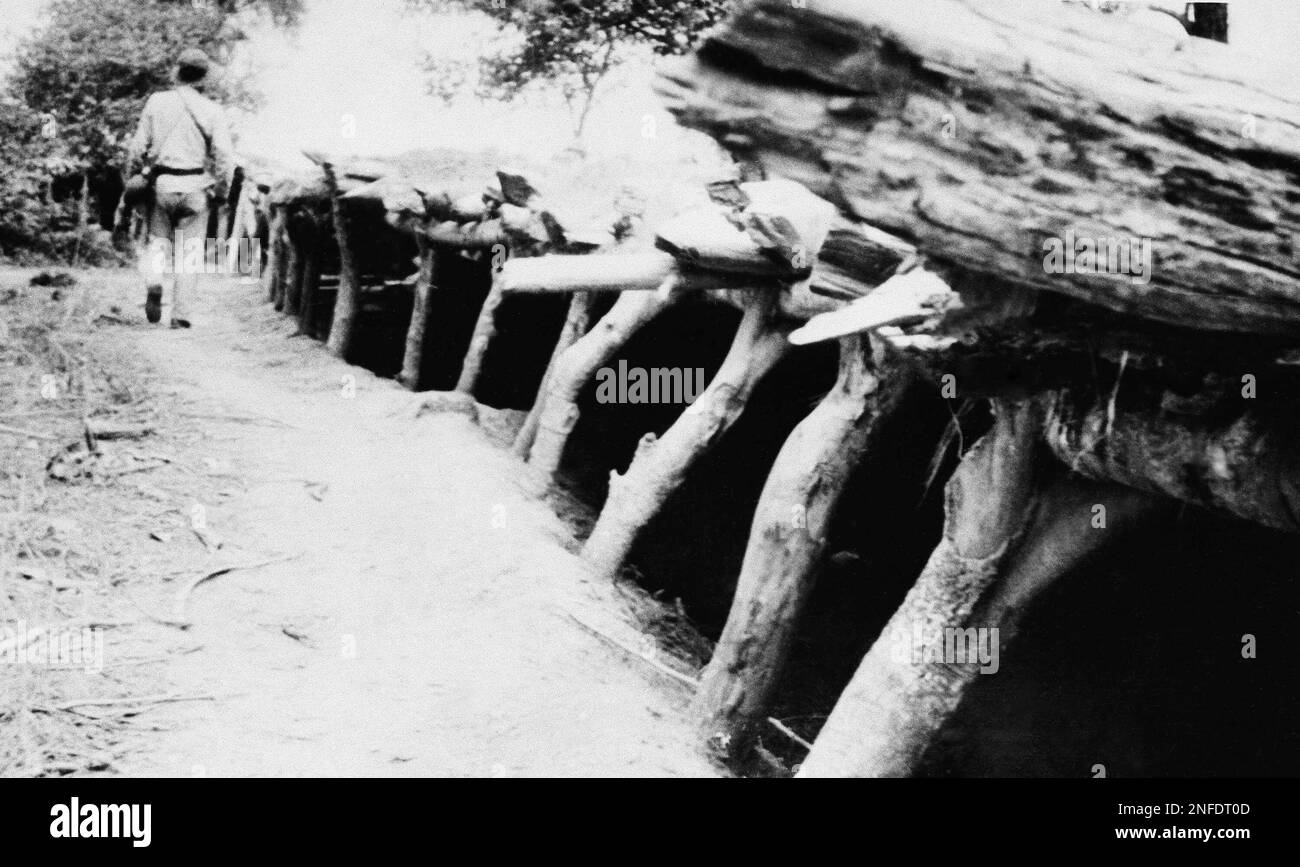 Bolivian trenches in the Gran Chaco Boreal November 9, 1932, the inner ...