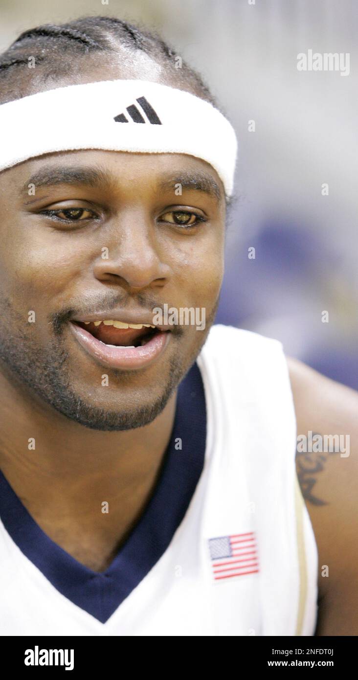 University of Pittsburgh basketball player LeVance Fields during media ...