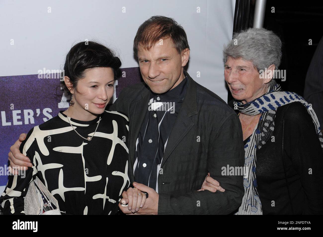Director Simon McBurney and his wife and mother attend the opening ...