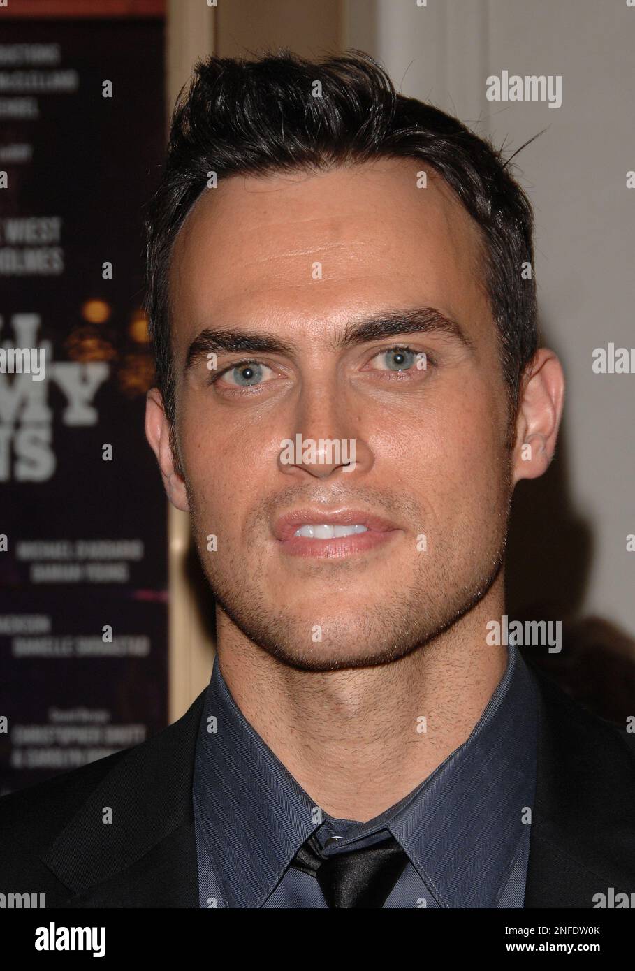 Actor Cheyenne Jackson arrives at the opening night play of "All My ...