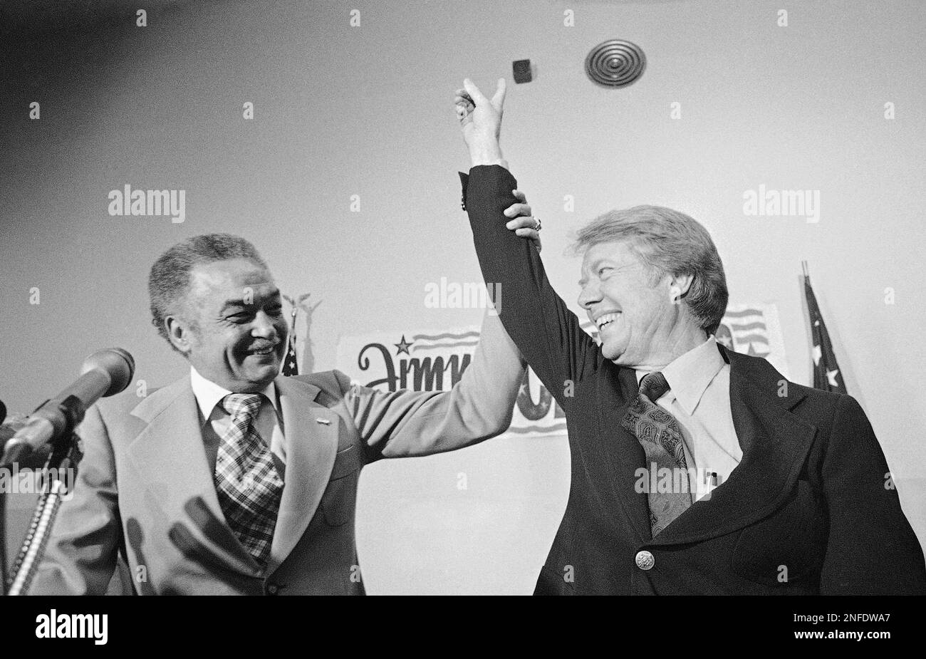 Democratic presidential hopeful Jimmy Carter got some support from ...