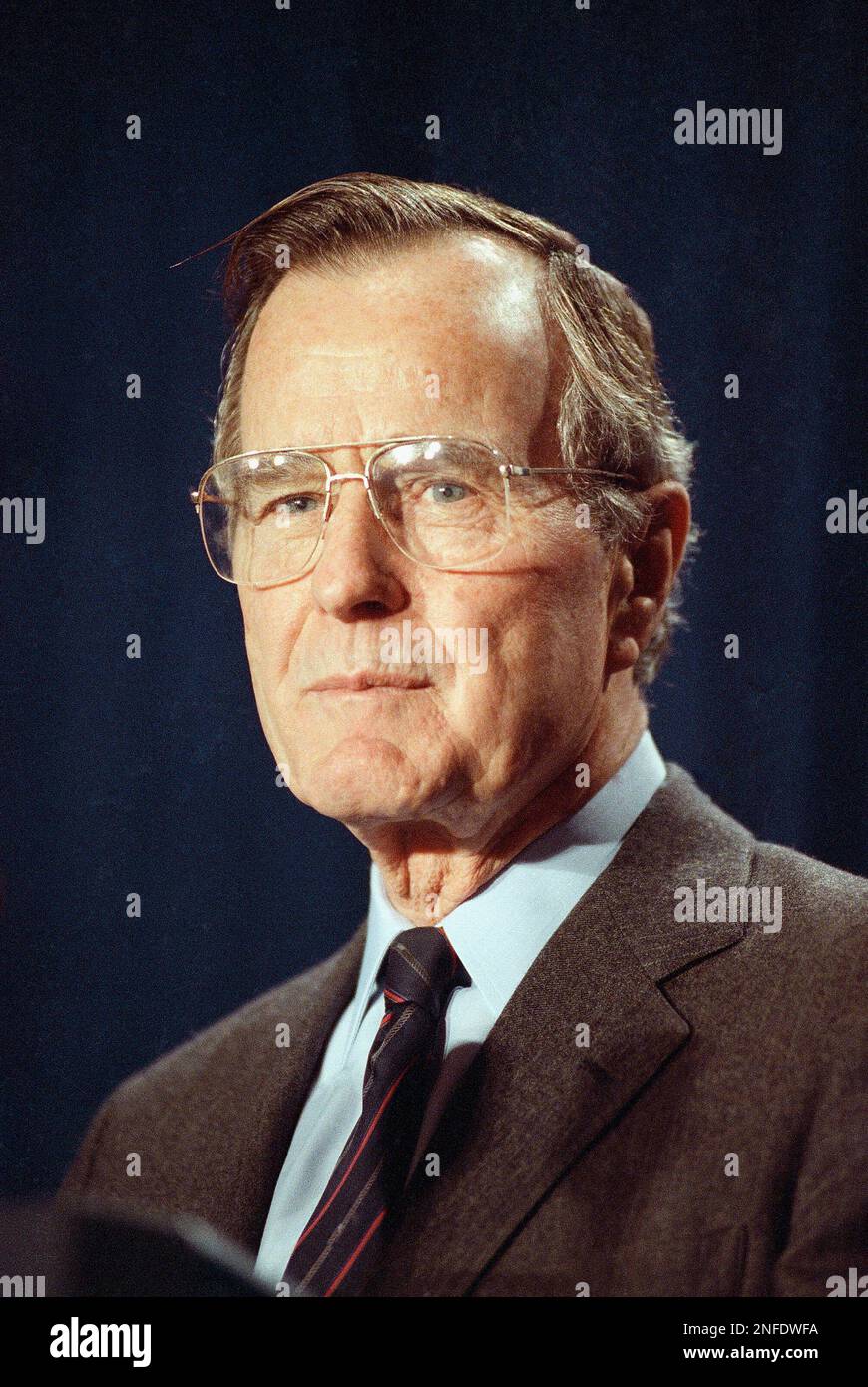 Former President George H.W. Bush is pictured in 1992 in Washington ...