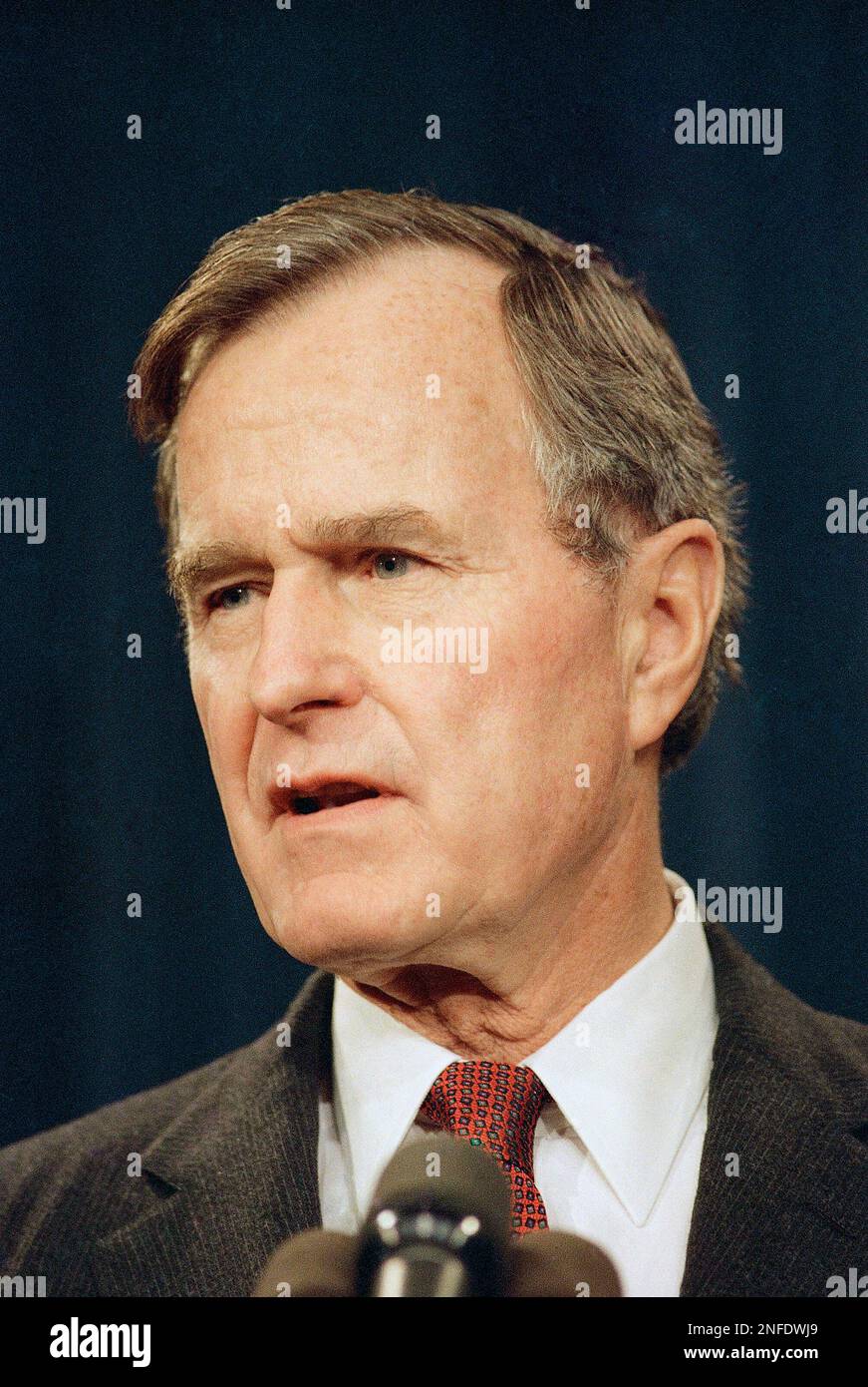 President-elect George H.W. Bush is pictured before his inauguration ...
