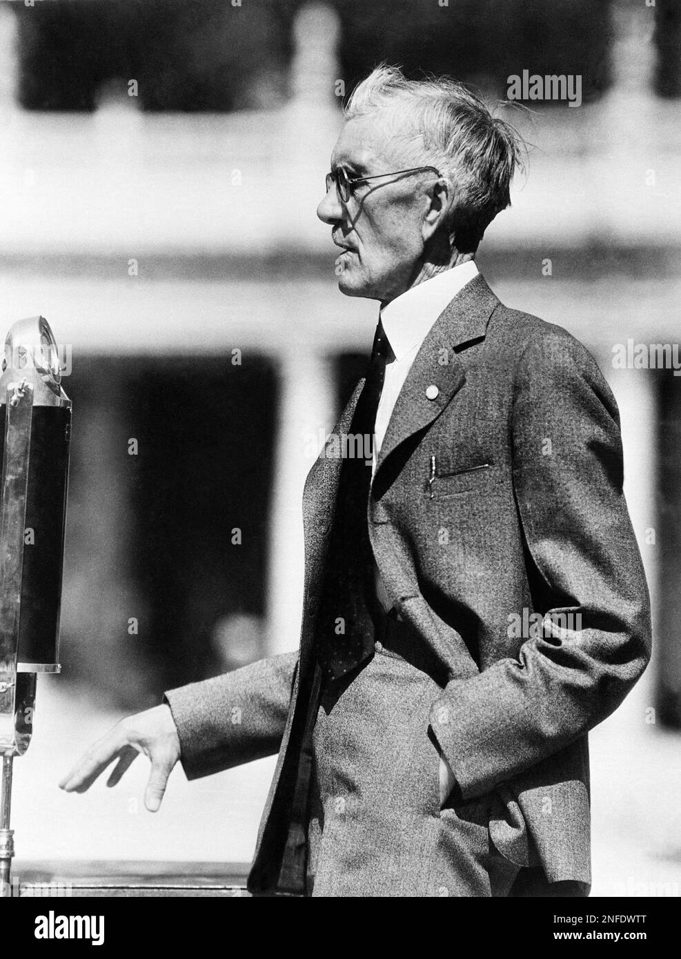 Dr. Francis Everett Townsend is shown speaking in this undated photo ...