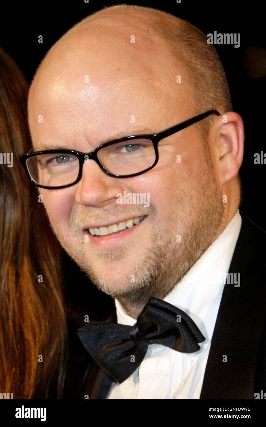 Toby Young arrives at the worldwide premiere of Frost/Nixon and the ...
