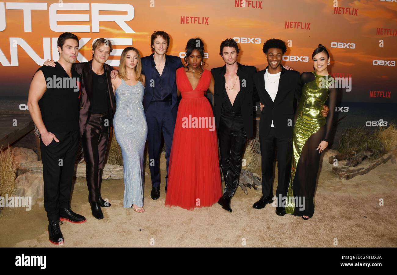 LOS ANGELES, CALIFORNIA - FEBRUARY 16: (L-R) Austin North, Rudy Pankow ...