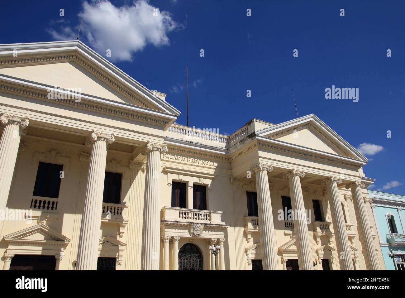 Santa Clara city in Cuba. Palacio Provincial - local government and ...